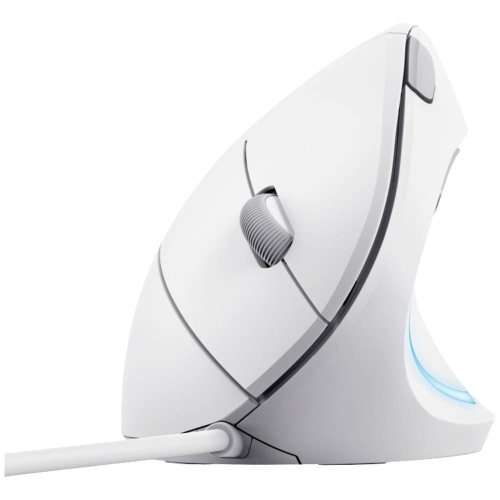 Trust MOUSE WHT Mäuse (Ergonomisch), PC-Maus, Computer Mouse