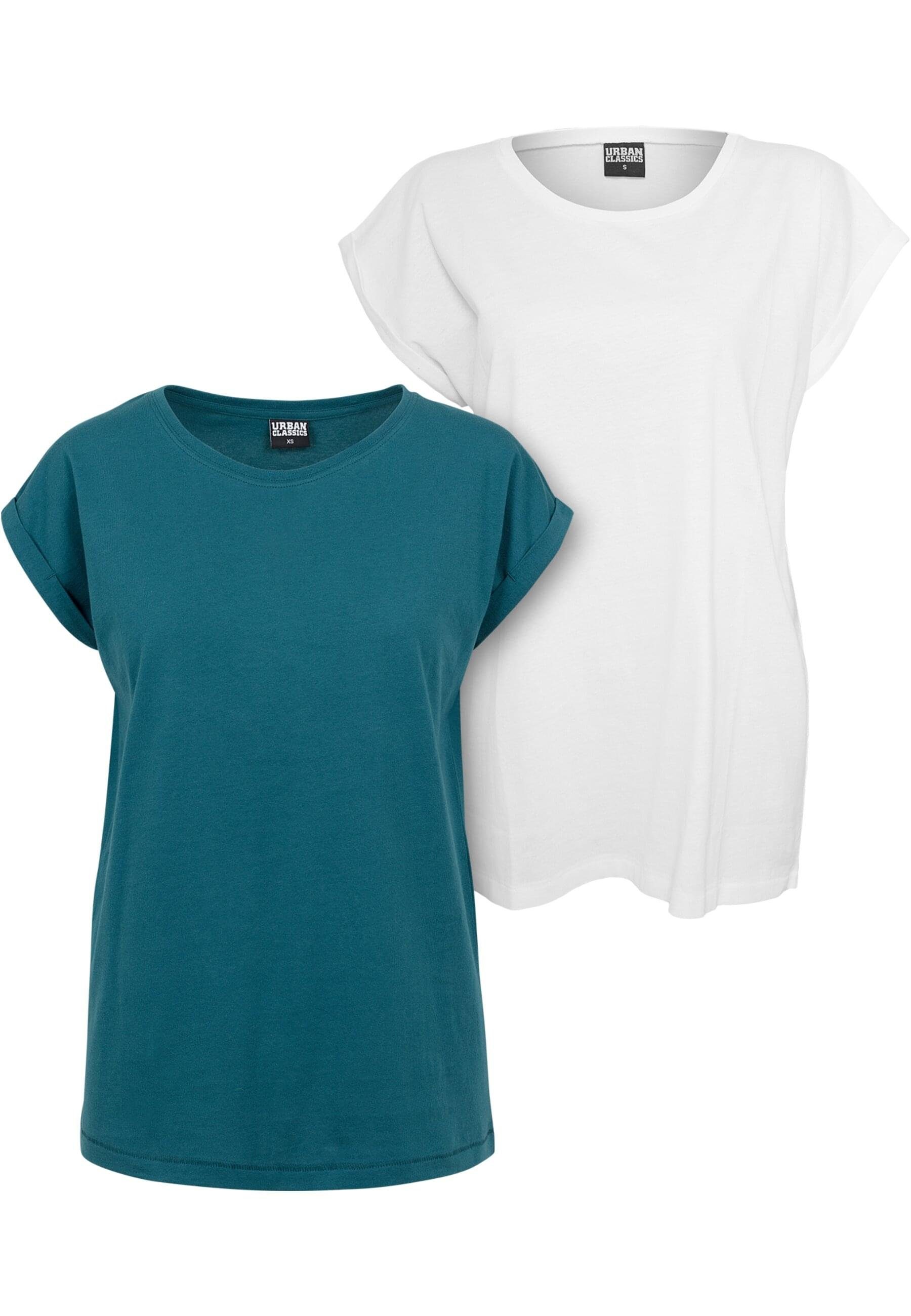 Urban Classics T Shirt Urban Classics Damen Ladies Extended Shoulder