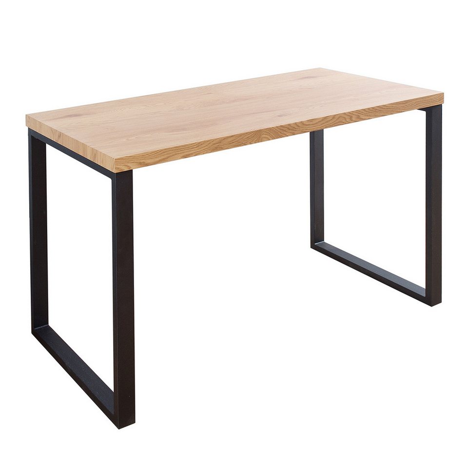 Riess Ambiente Schreibtisch Oak Desk 120cm Natur Schwarz