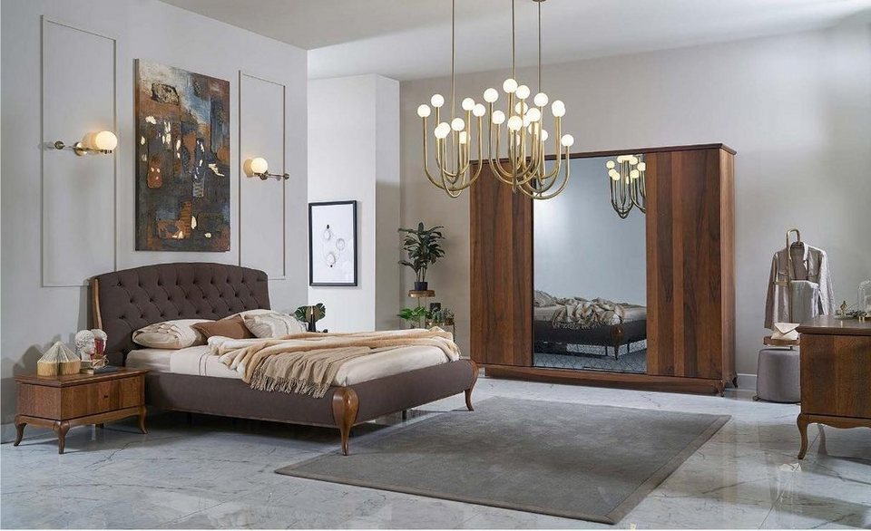 Jvmoebel Schlafzimmer Set Komplette Schlafzimmer Bett Doppelbett Set