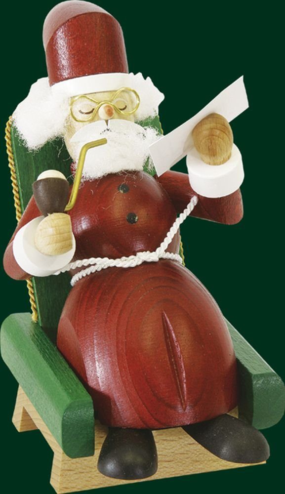 Erzgebirgische Volkskunst Richard Glässer GmbH Räuchermännchen Räucherfigur Weihnachtsmann im ...