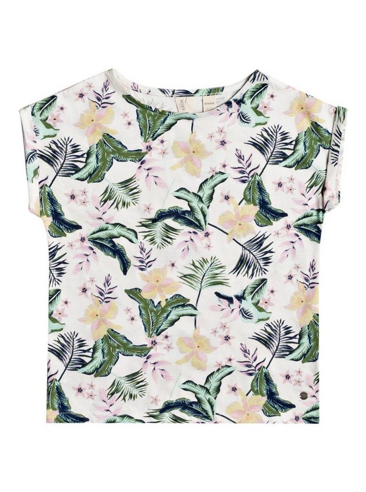 Roxy T Shirt African Sunset Stoff Leichter Jersey Stoff Aus Reiner