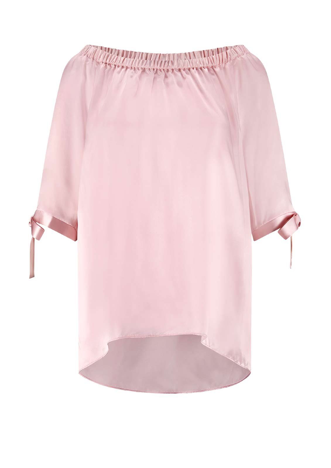 Creation L Seidenbluse Création L Damen Bluse Mit Seide Rosé