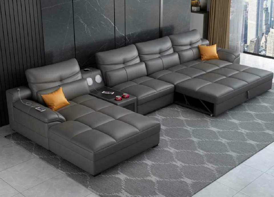 Jvmoebel Ecksofa Sofa Couch Ecksofa U Form Polster Modern Relax Sitz