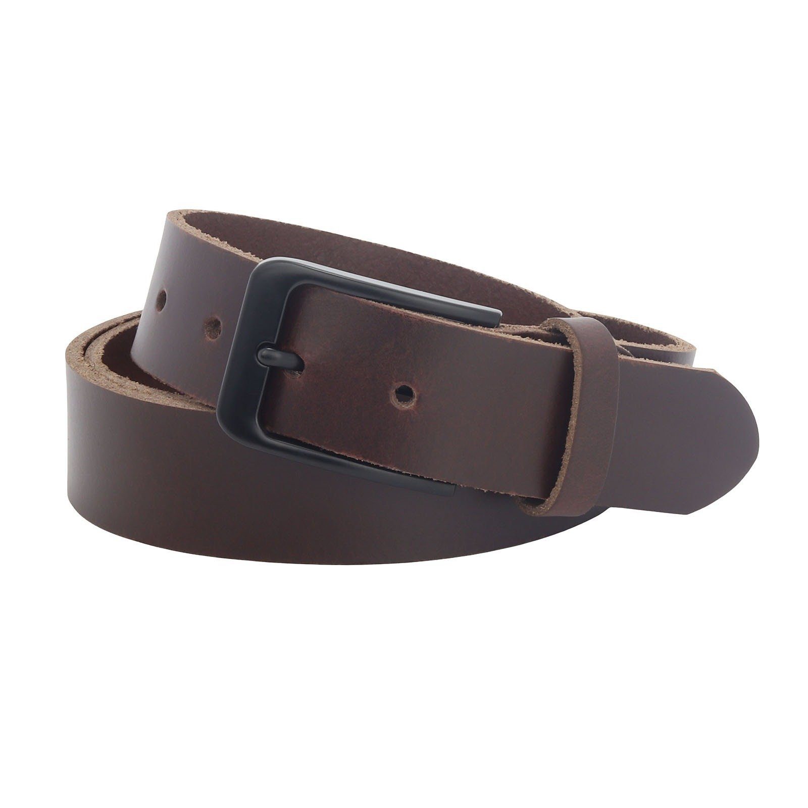 Manza Ledergürtel Gürtel Ledergürtel 3,5cm breit Echt Leder Jeansgürtel ...