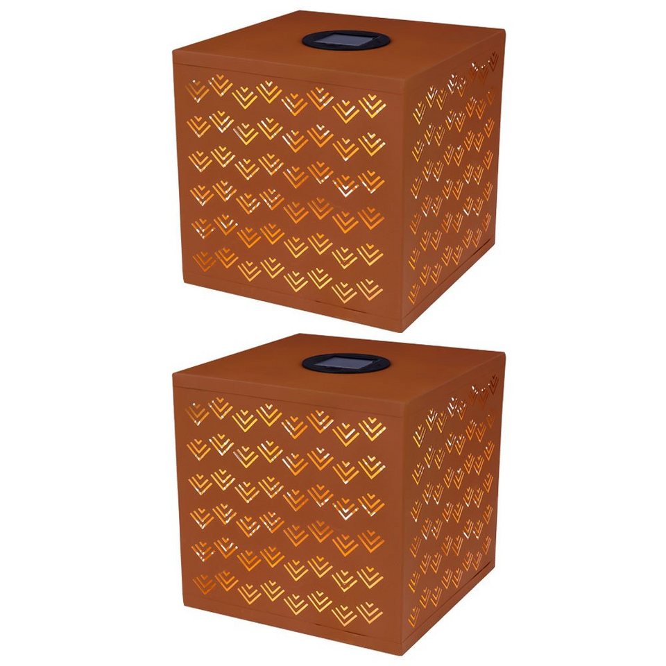 etc-shop Gartenleuchte, LED-Leuchtmittel fest verbaut, 2er Set LED ... etc-shop Gartenleuchte, LED-Leuchtmittel fest verbaut, 2er Set LED ...
