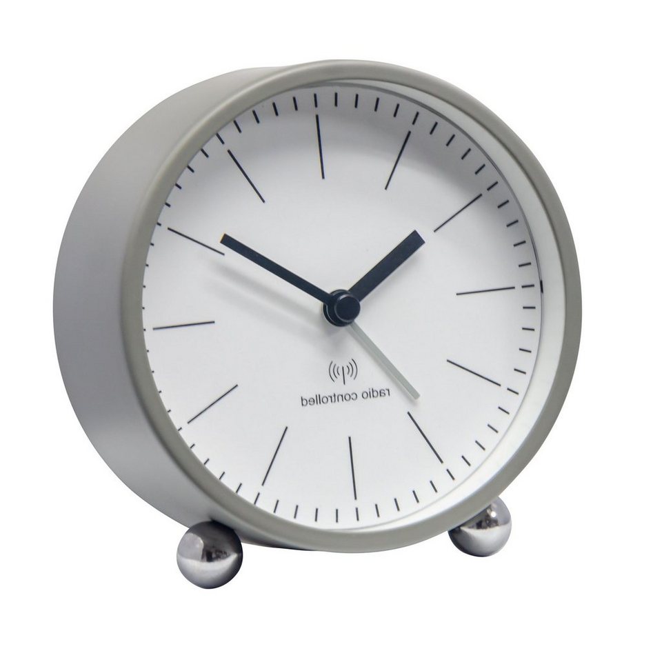 Miraval Funkwecker Design Funk Wecker In Retro Grau Mit