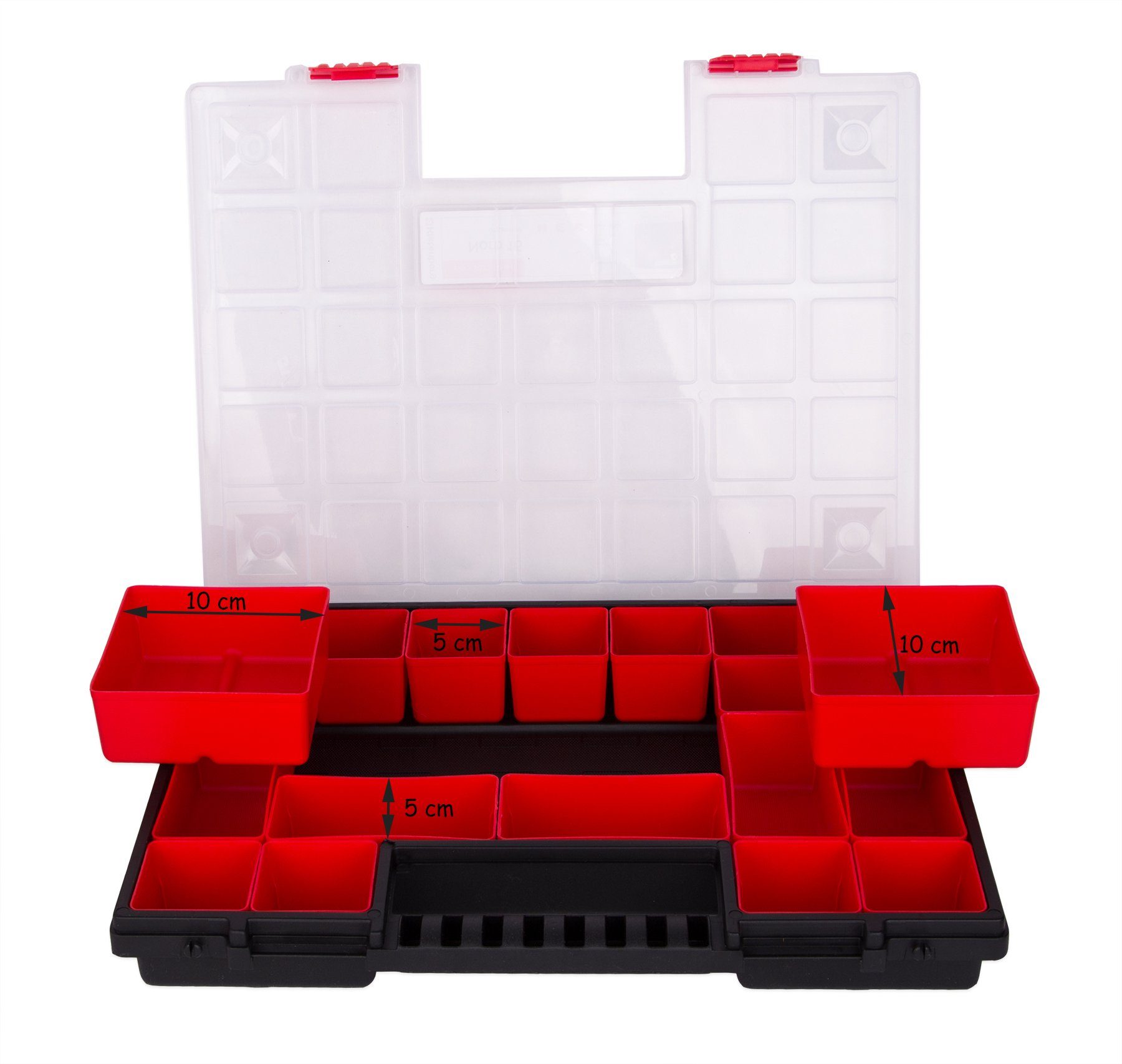 BigDean Sortimentskasten 2x Sortierbox Kleinteilemagazin Sortierbox für ...