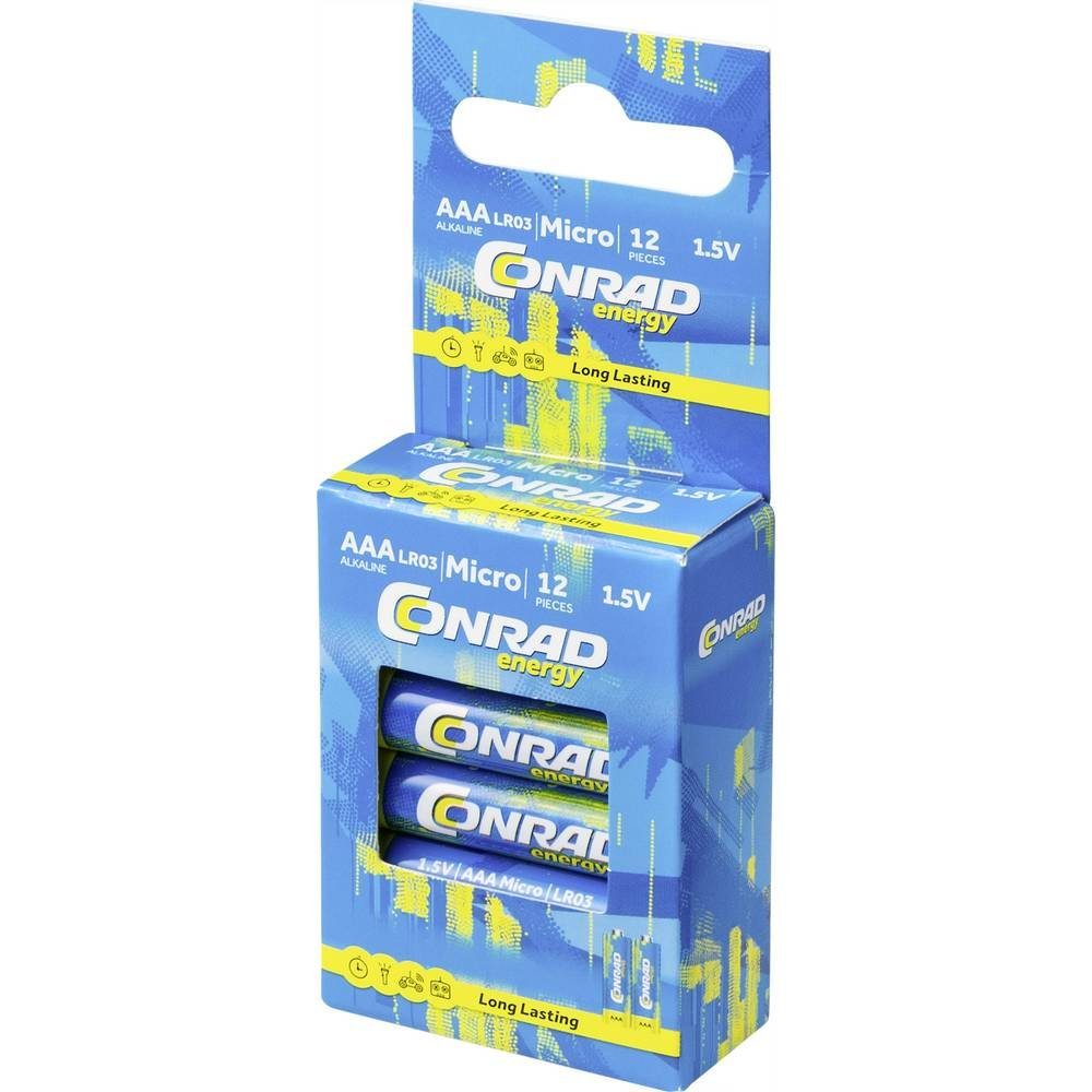 Conrad energy ALKALINE MICRO 12ER Akku, Micro (AAA)-Batterie