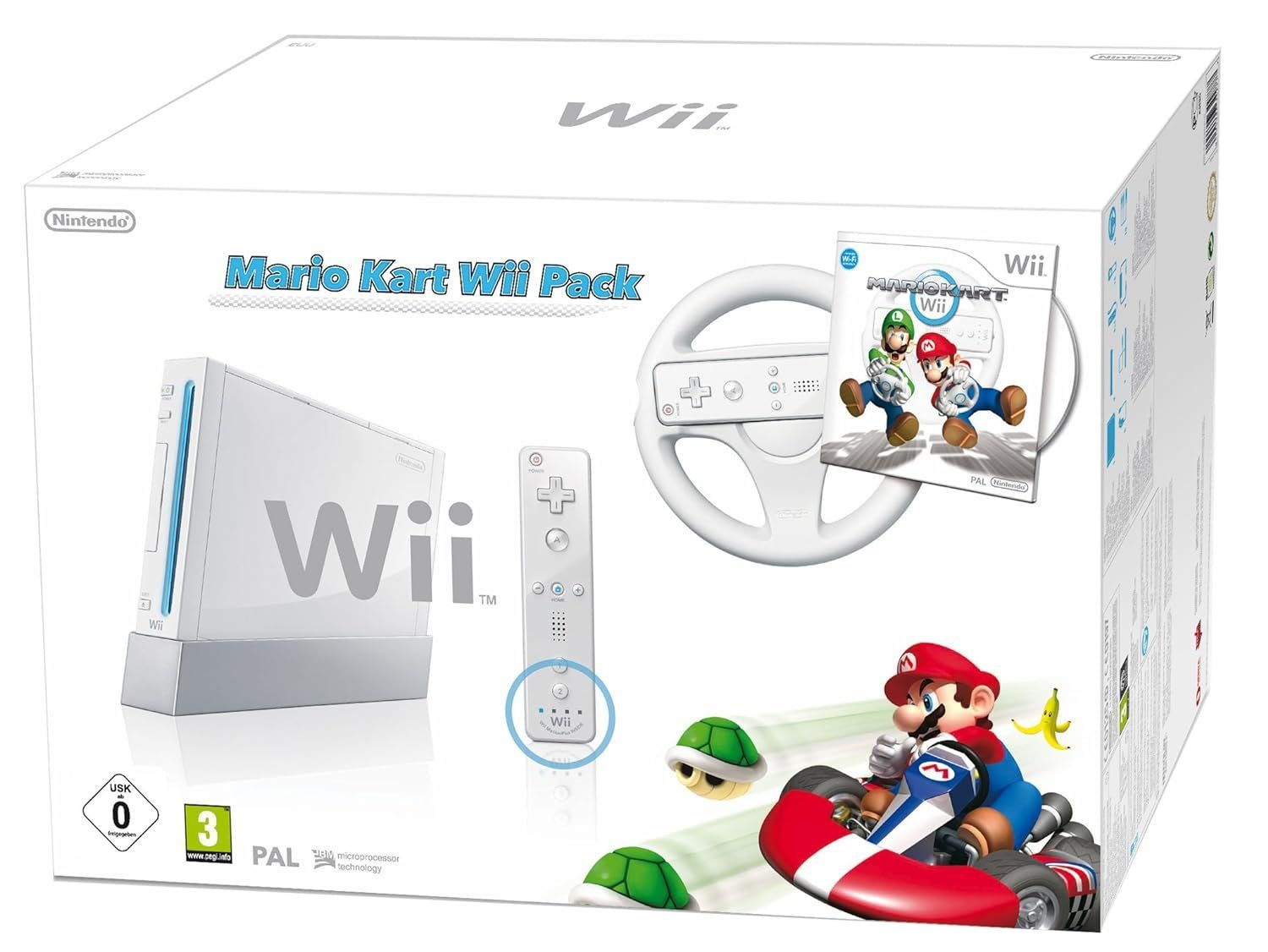 Nintendo Wii "Mario Kart Pack" - Wii Wheel, Remote Plus Con­trol­ler