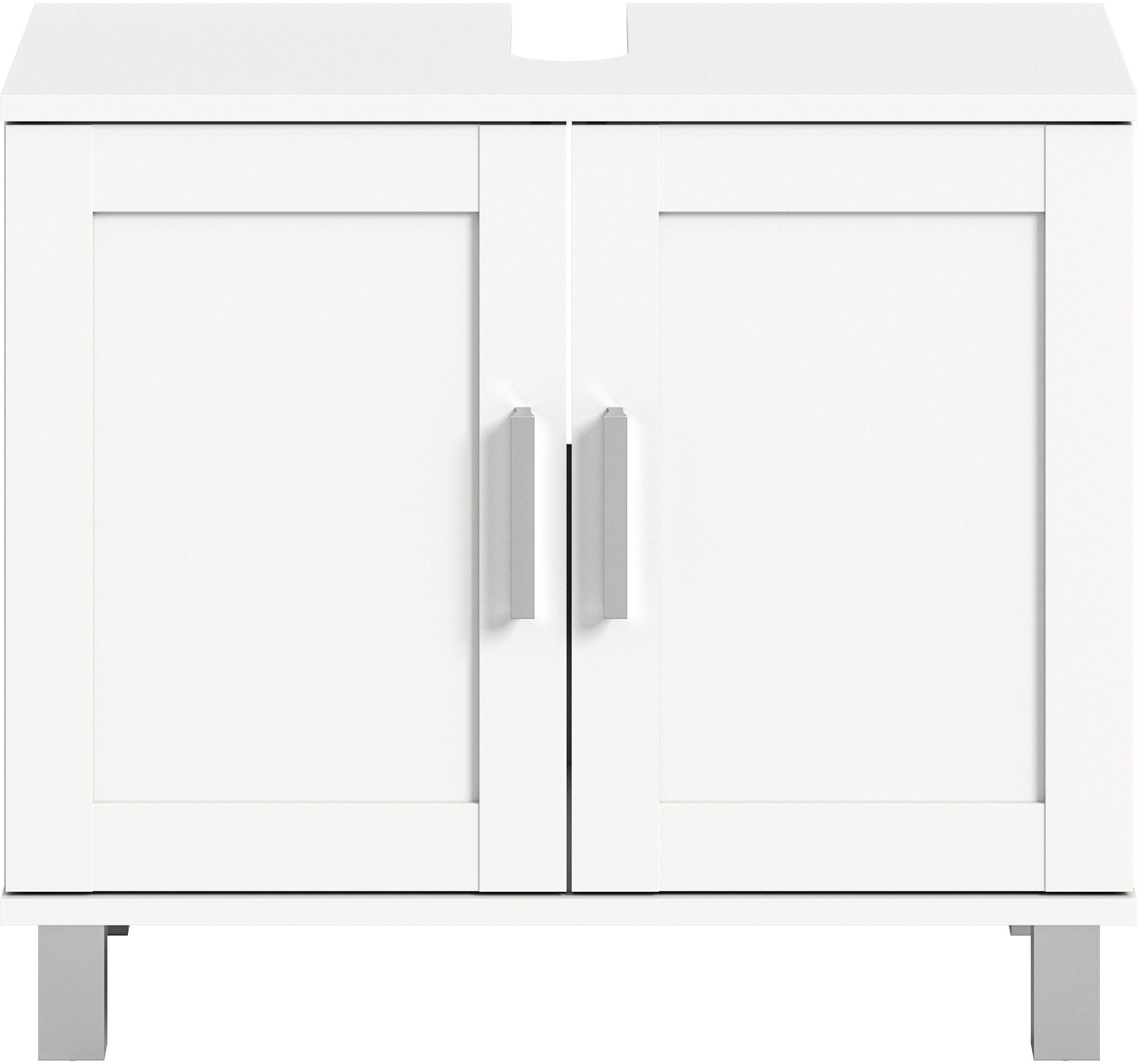 welltime Waschbeckenunterschrank Atri (1-St) Bad Möbel, 2 Türen, inkl. Siphonausschnitt, Breite ...