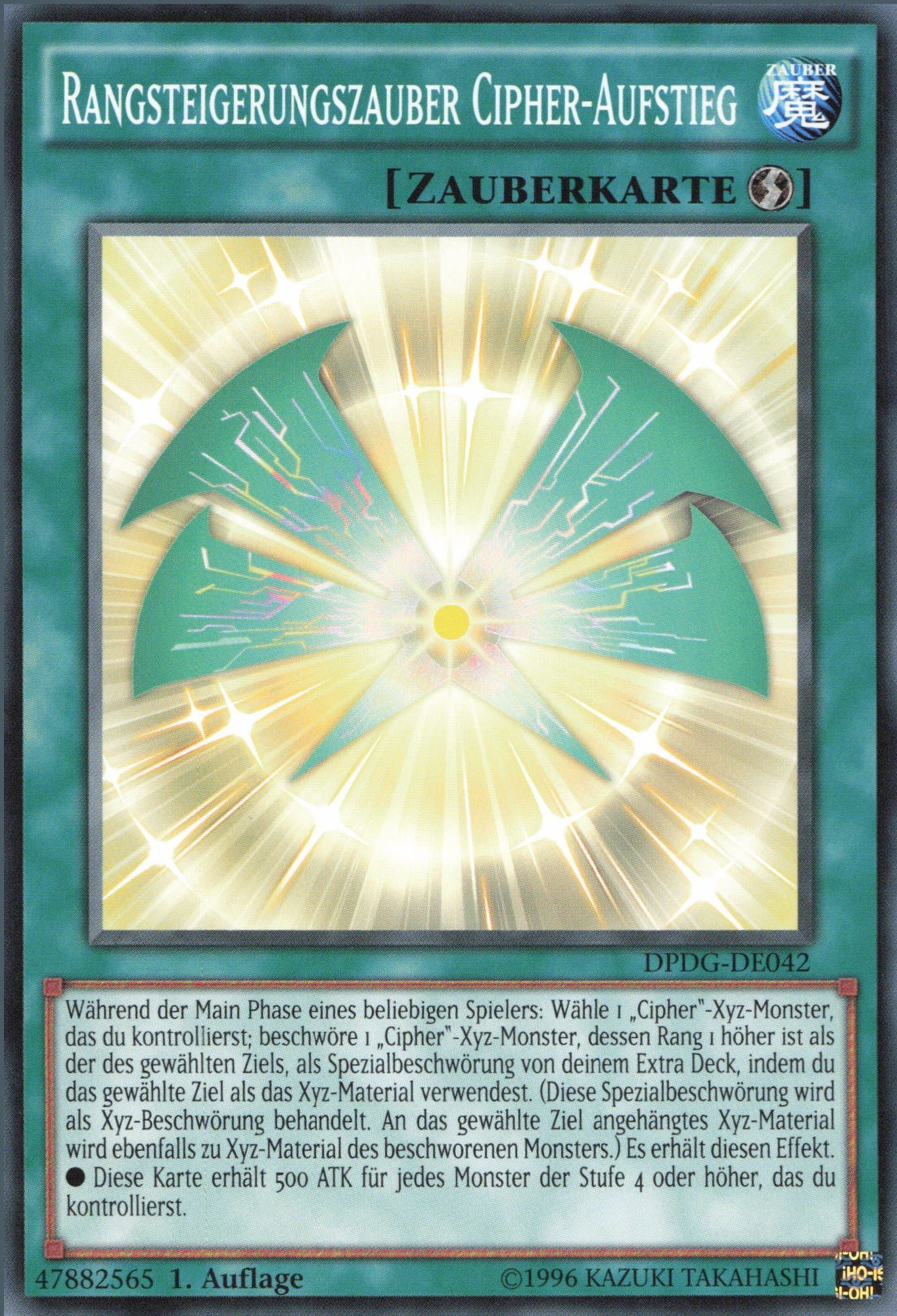 Recollectibles Sammelkarte Yugioh Karte Rangsteigerungszauber Cipher