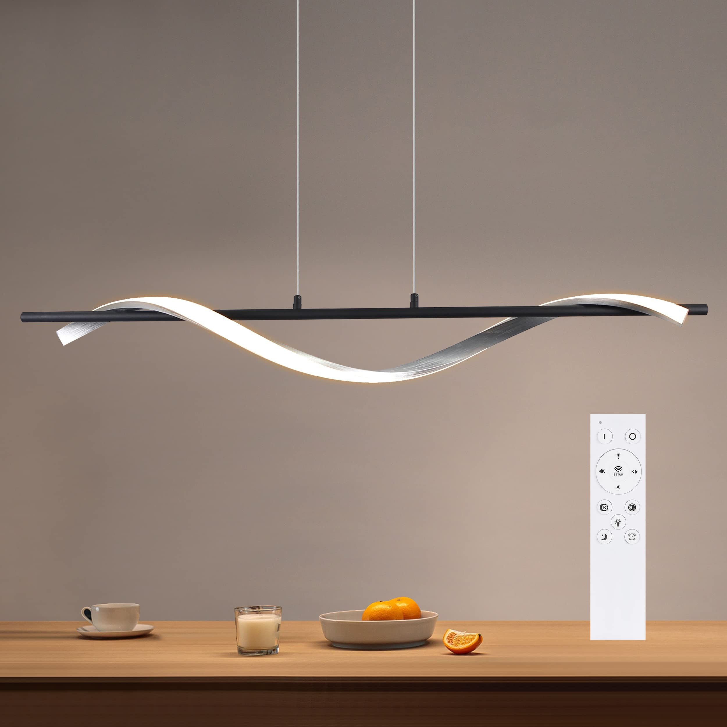Nettlife Led Pendelleuchte Esszimmer Dimmbar Mit Fernbedienung