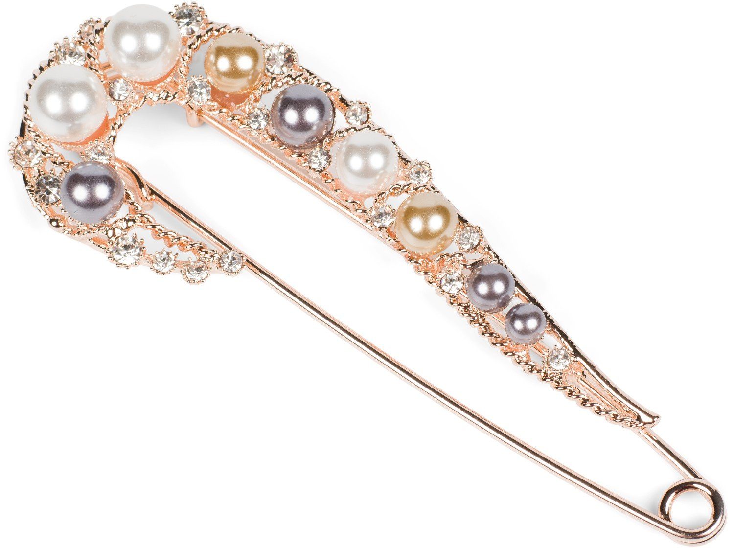 Goldene moderne Broschen für Damen kaufen » Moderne Goldbroschen