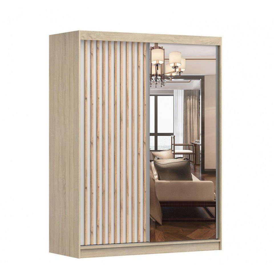 MOEBLO Kleiderschrank LABI (Schiebtüren Schlafzimmer Wohnzimmerschrank ... MOEBLO Kleiderschrank LABI (Schiebtüren Schlafzimmer Wohnzimmerschrank ...