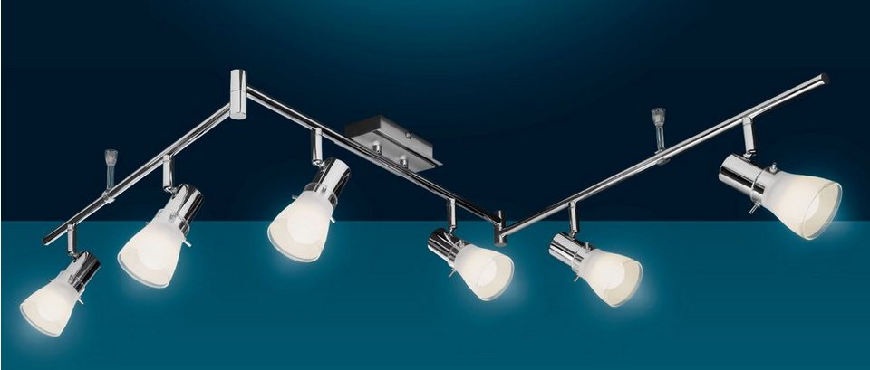 Trango Led Deckenleuchte 6 Flammig 1007 68 Deckenstrahler Chrom Optik
