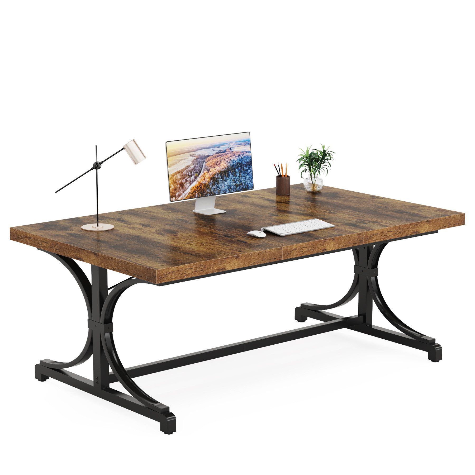 Tribesigns Arbeitstisch 160 X 80 Cm Schreibtisch Computertisch Pc