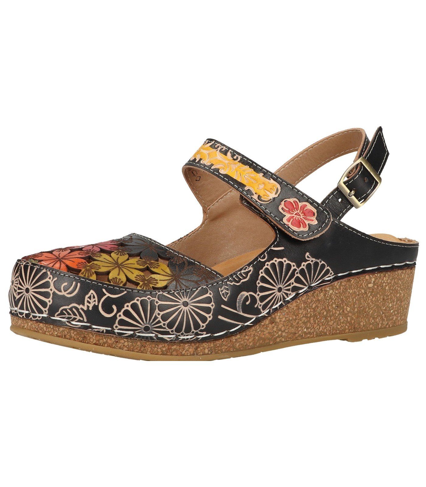 LAURA VITA Clogs Leder Clog, Absatzhöhe: 5,5 cm