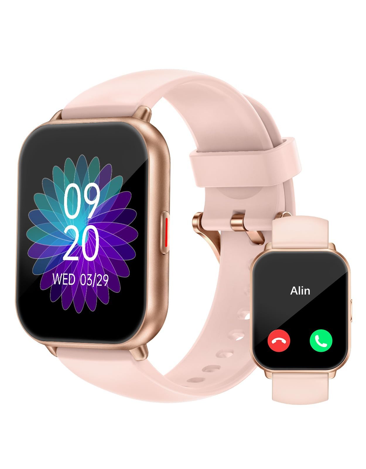 YI Bluetooth Smartwatch HD-Touch Screen Fitness Tracker Telefonfunktion ...