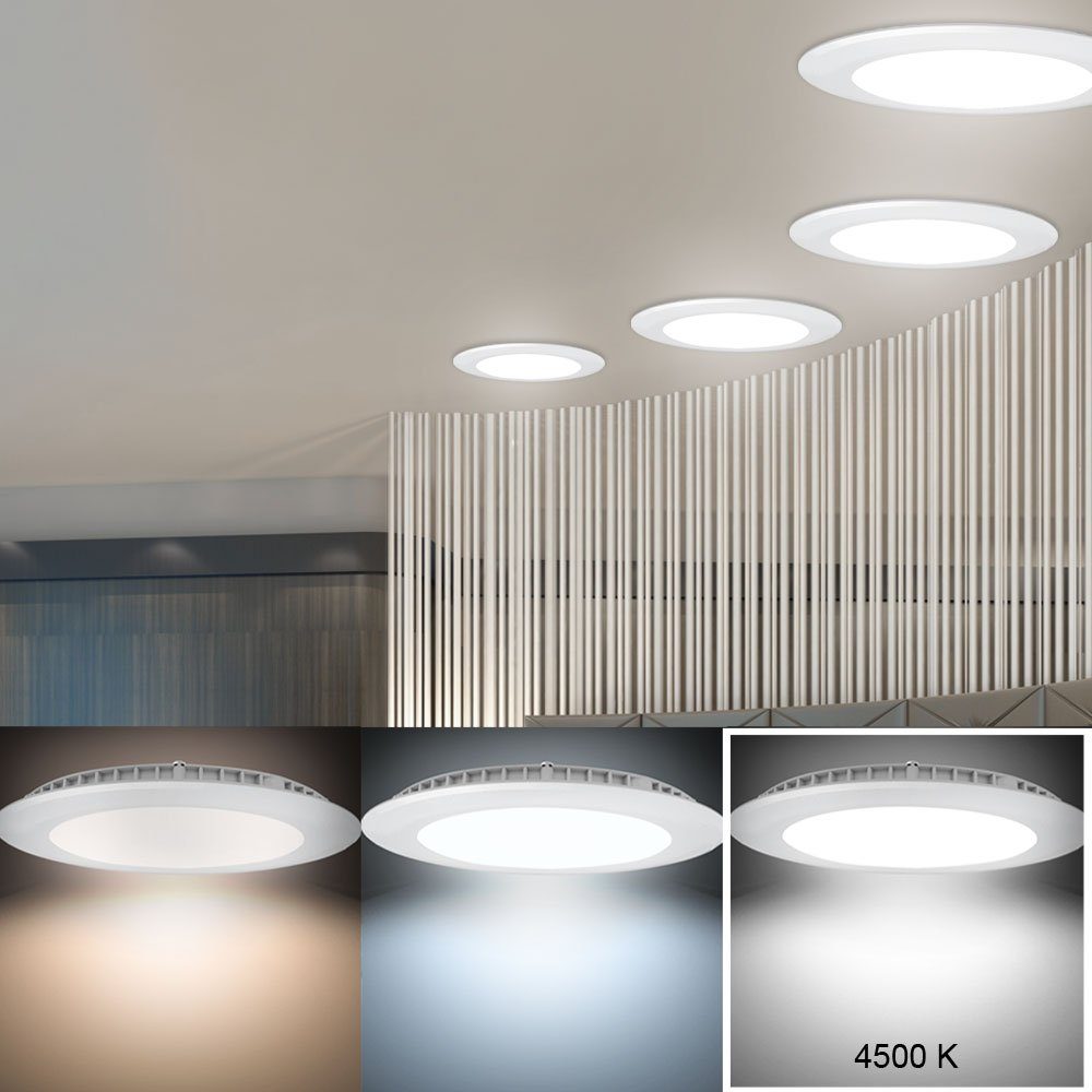 V-TAC LED Panel, Design LED 18 Watt Decken Einbau Lampe Panel Küchen ...