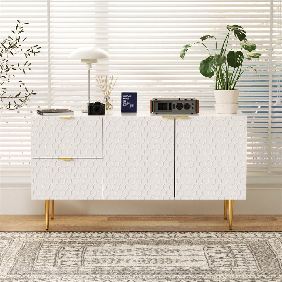 Xdeer Sideboard Sideboard Sideboard Mit Besonderem Muster Und Haptik