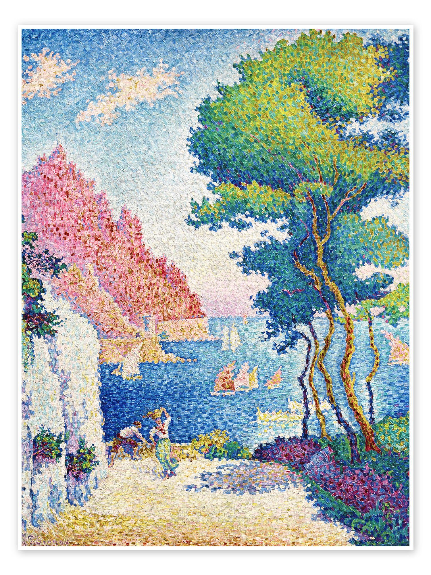 Posterlounge Poster Paul Signac Capo Di Noli Bei Genua Wohnzimmer