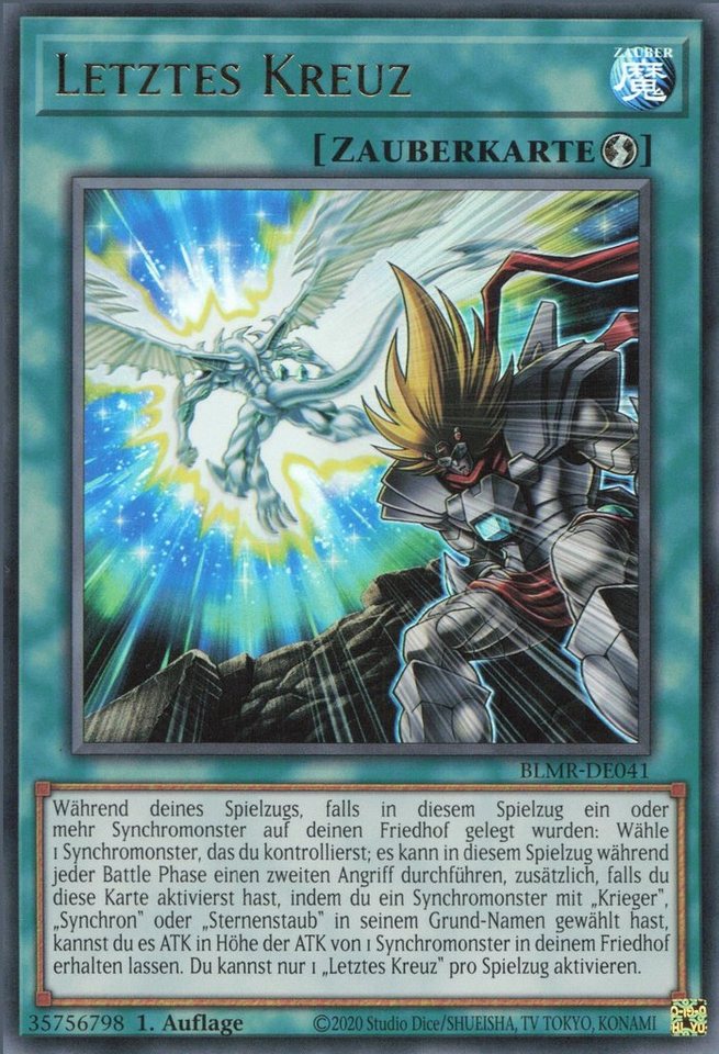Recollectibles Sammelkarte Yugioh Karte Letztes Kreuz Deutsch Yu Gi Oh