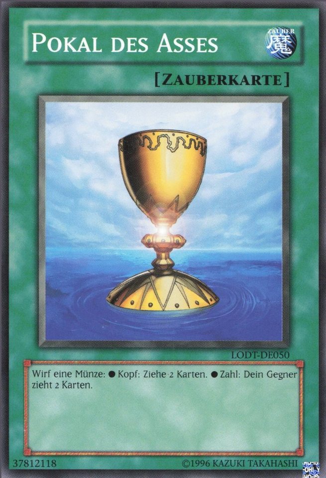 Recollectibles Sammelkarte Yugioh Karte Pokal Des Asses Deutsch Yu Gi