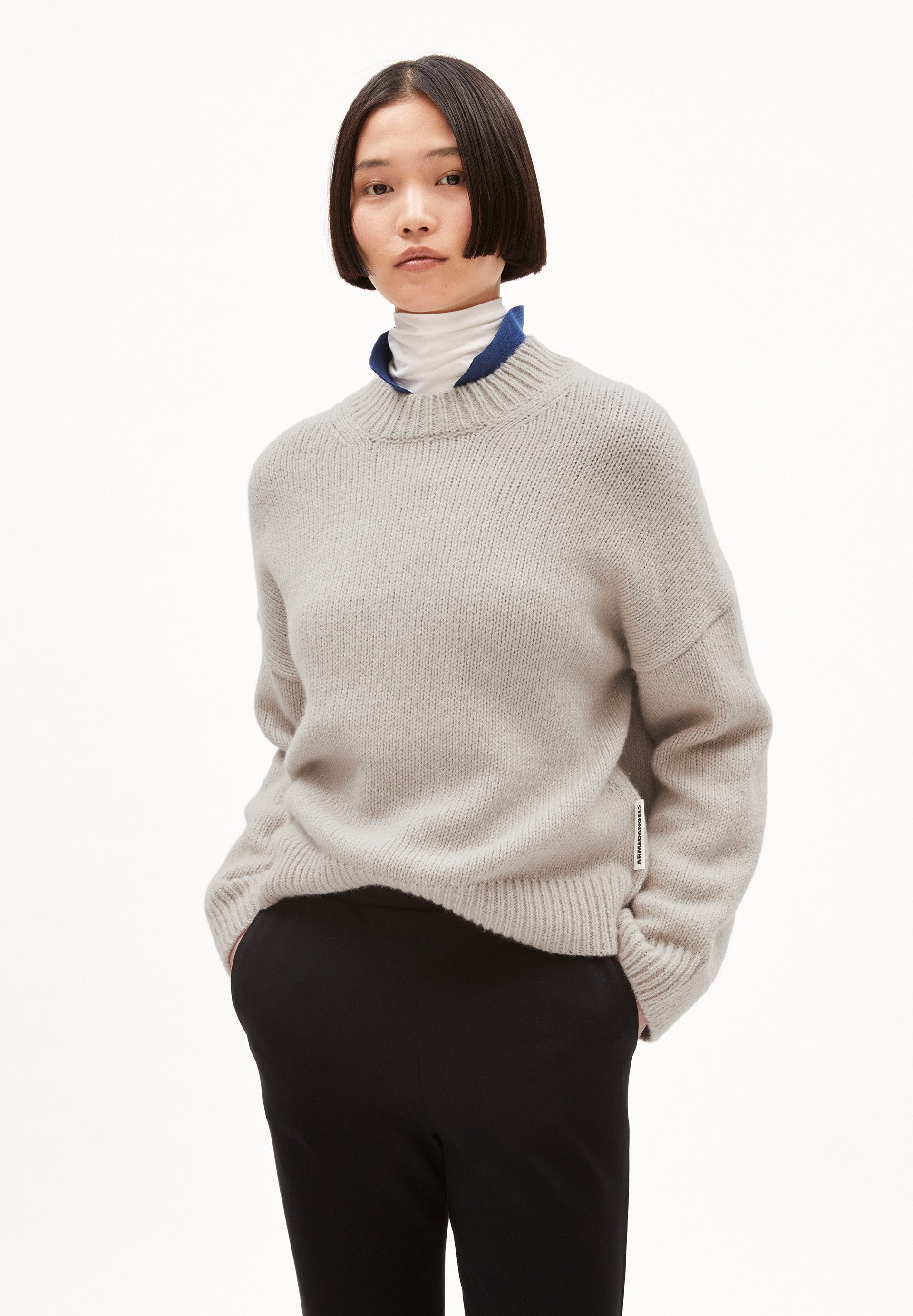 Armedangels Strickpullover SADNAA SOLID Damen, 74% Baumwolle (bio), 26% ...