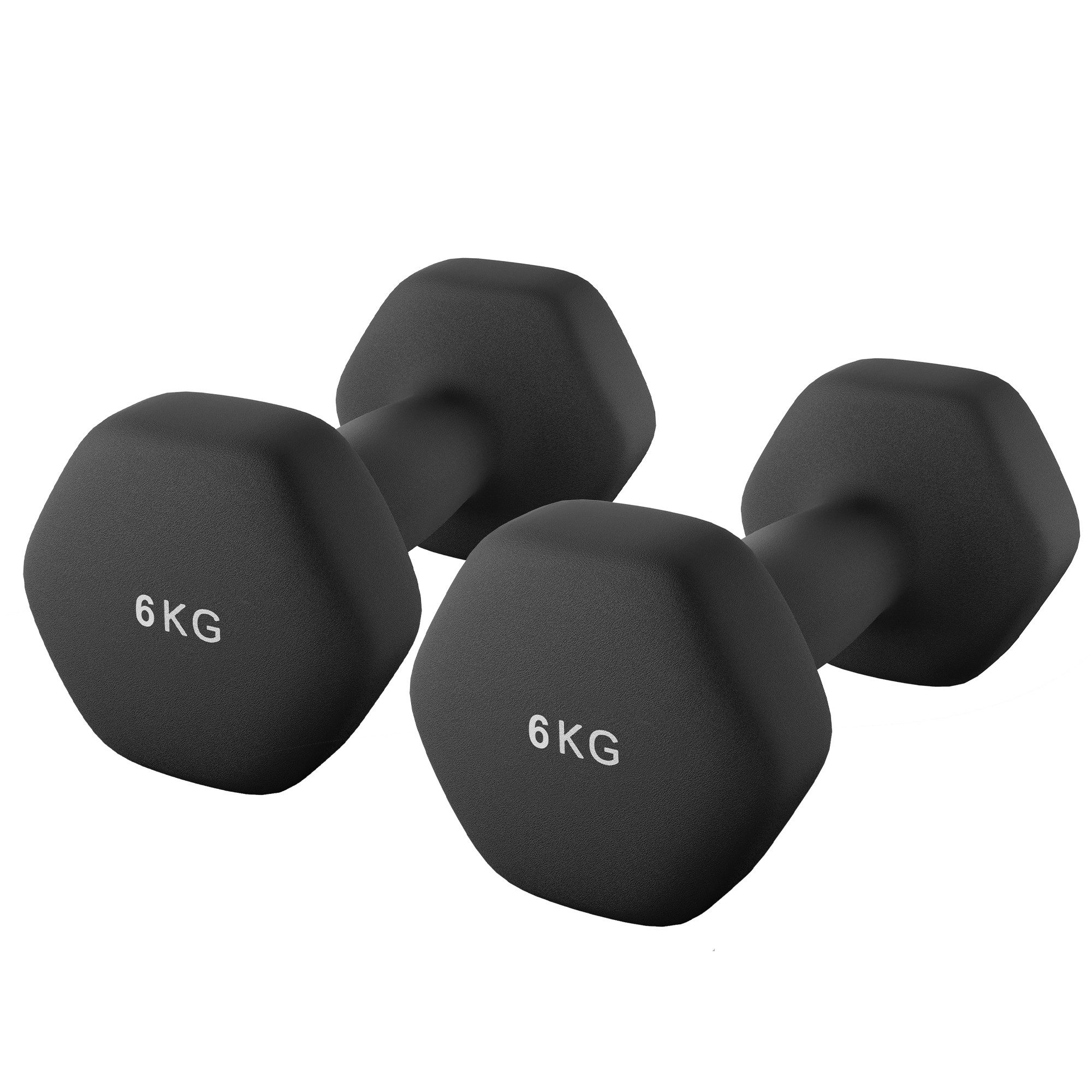 SONGMICS Hantel-Set 2er Set Kurzhanteln, Hexagon, Neopren-Beschichtung, Krafttraining, Workout ...