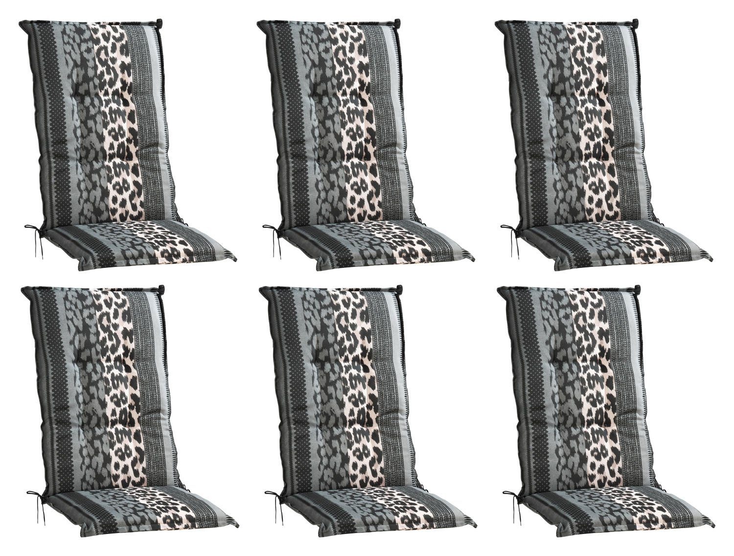 Go De Hochlehnerauflage Pardlon B 50 X L 120 Cm Schwarz Weiß 6er