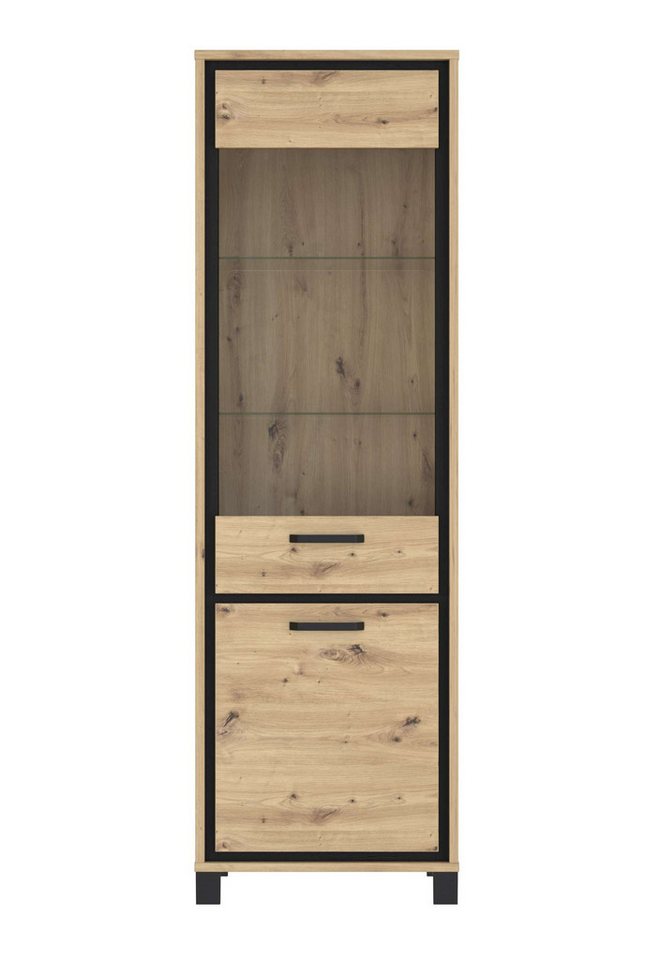 Stylefy Vitrine Teo Standvitrine Wohnmöbel 2 Türig Mit Glaseinsatz