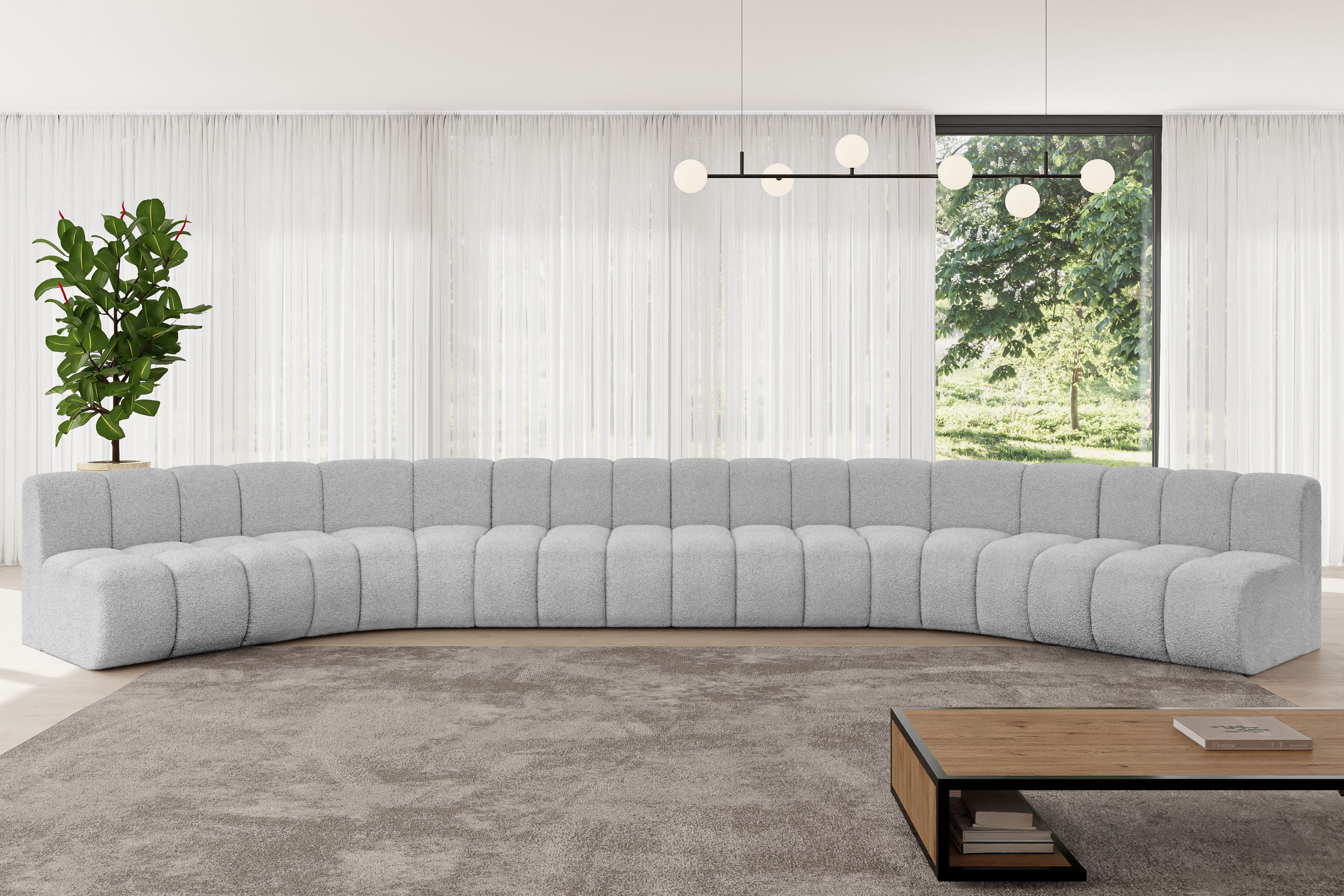 ALTDECOR Wohnlandschaft Montra-U2, Corner Sofa U-Form Vielseitige Sofa ...