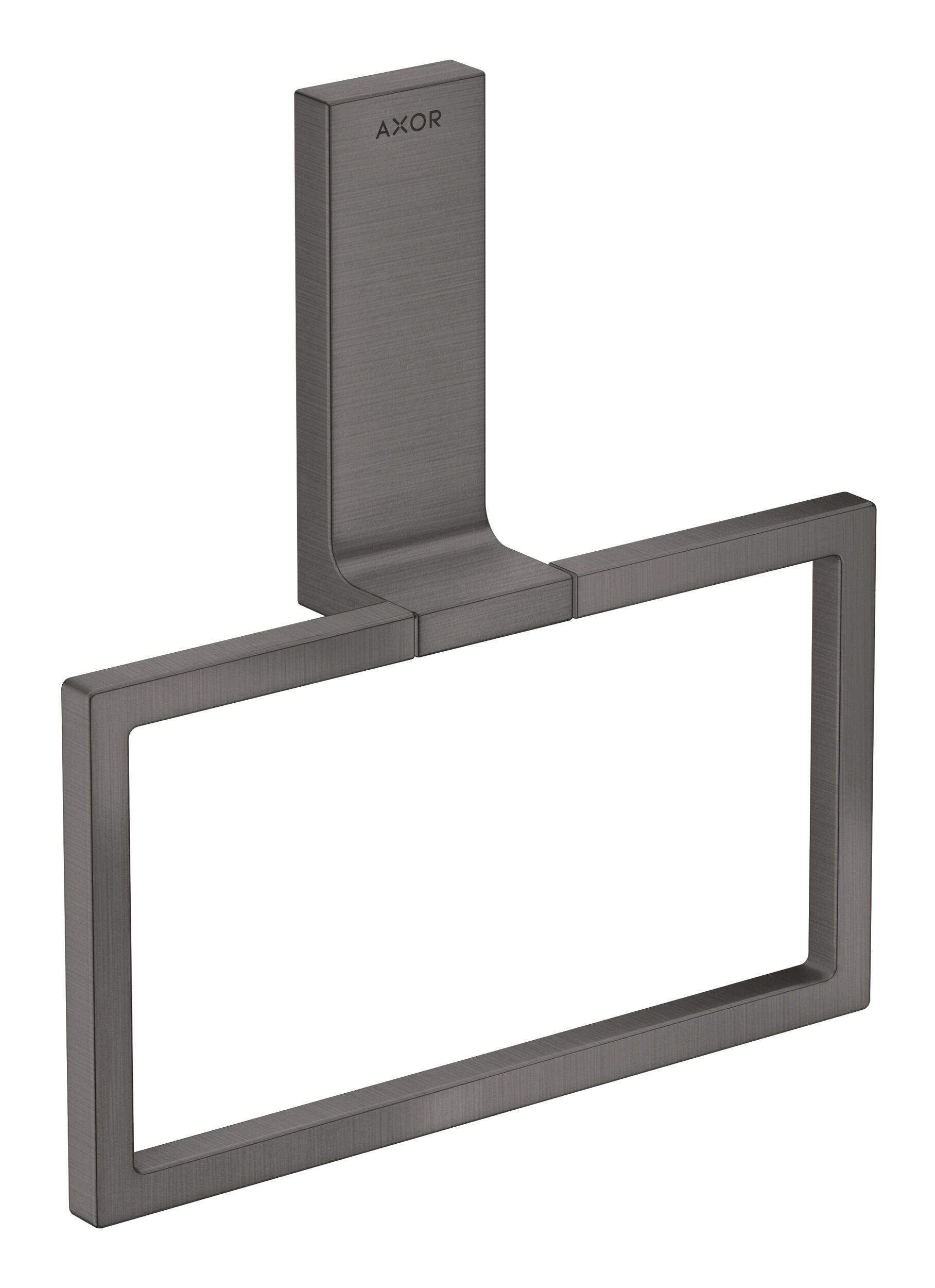 hansgrohe Handtuchhalter Axor Universal Rectangular, Handtuchring - Brushed Black Chrome
