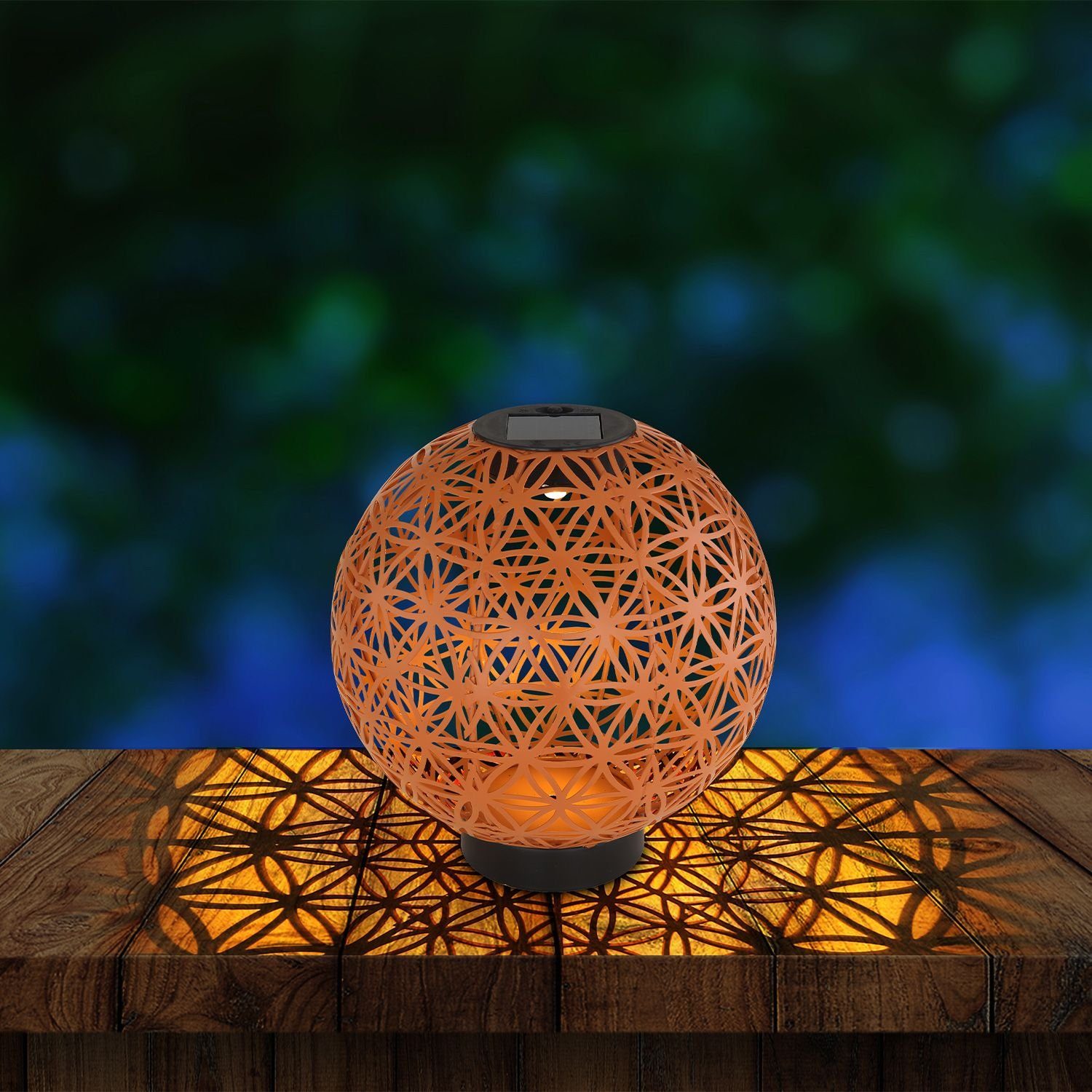 GLOBO LIGHTING LED Solarleuchte Solarleuchte Garten Kugel 20 cm ...