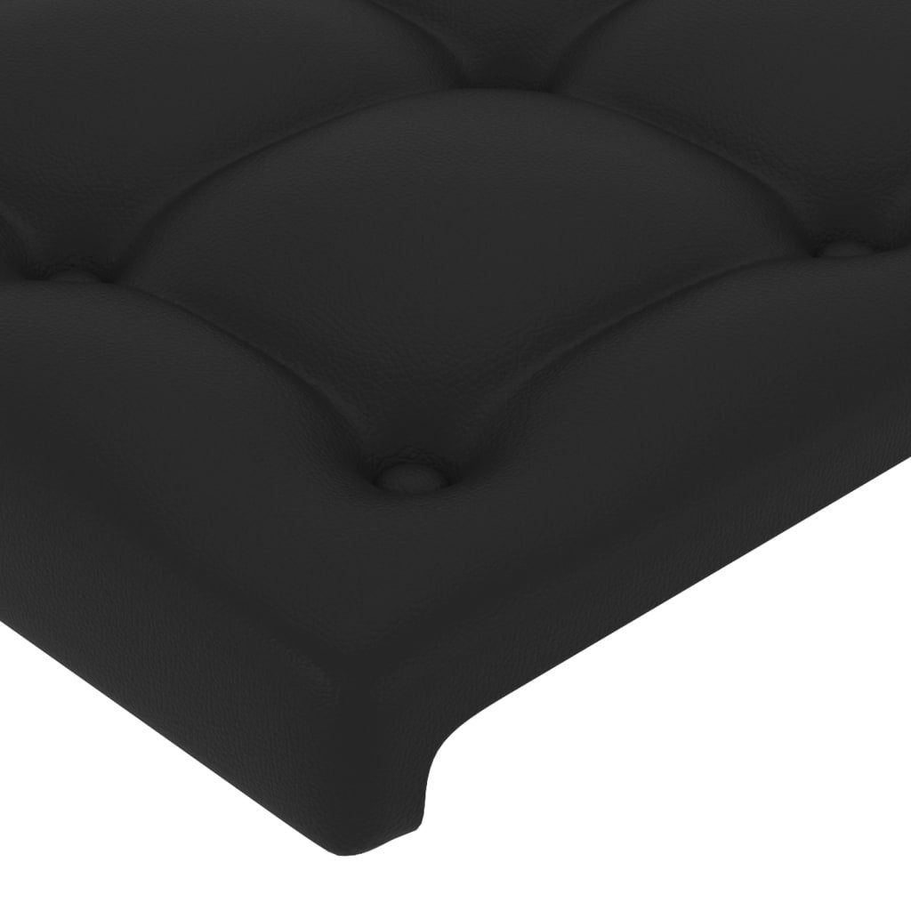 vidaXL Kopfteil, Bett Kopfteil mit Ohren Schwarz 103x16x118/128 cm ...