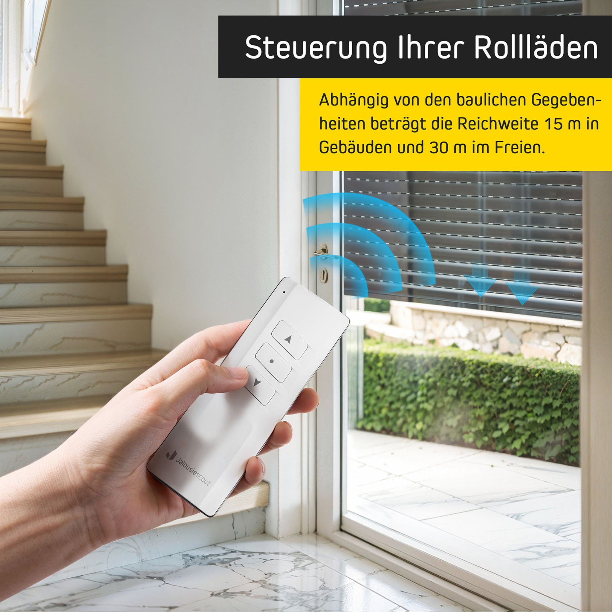 jalousiescout Rollladen-Funksteuerung Funk-Handsender MK 1-Kanal MK 01 ...