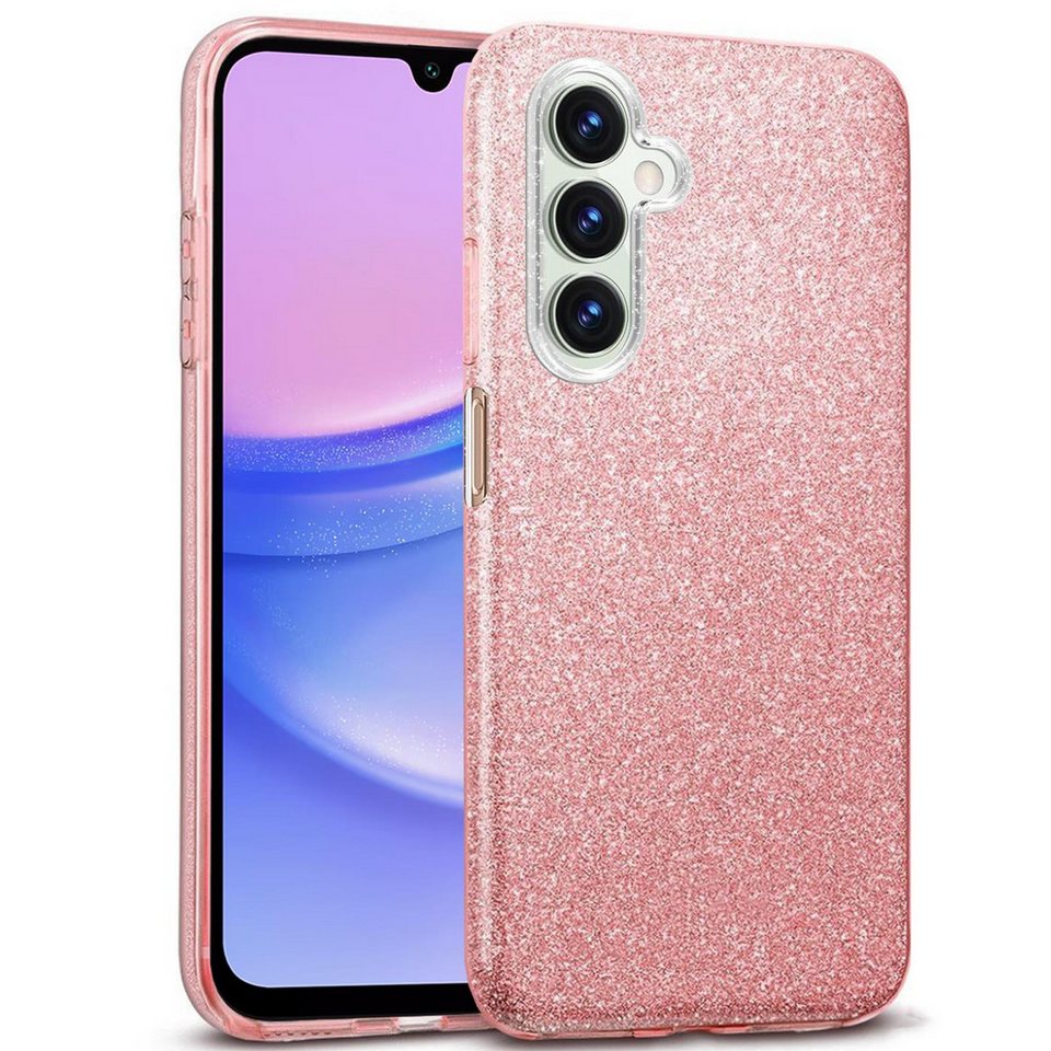 Coolgadget Handyhülle Glitzer Glamour Hülle Für Samsung Galaxy A15 4g