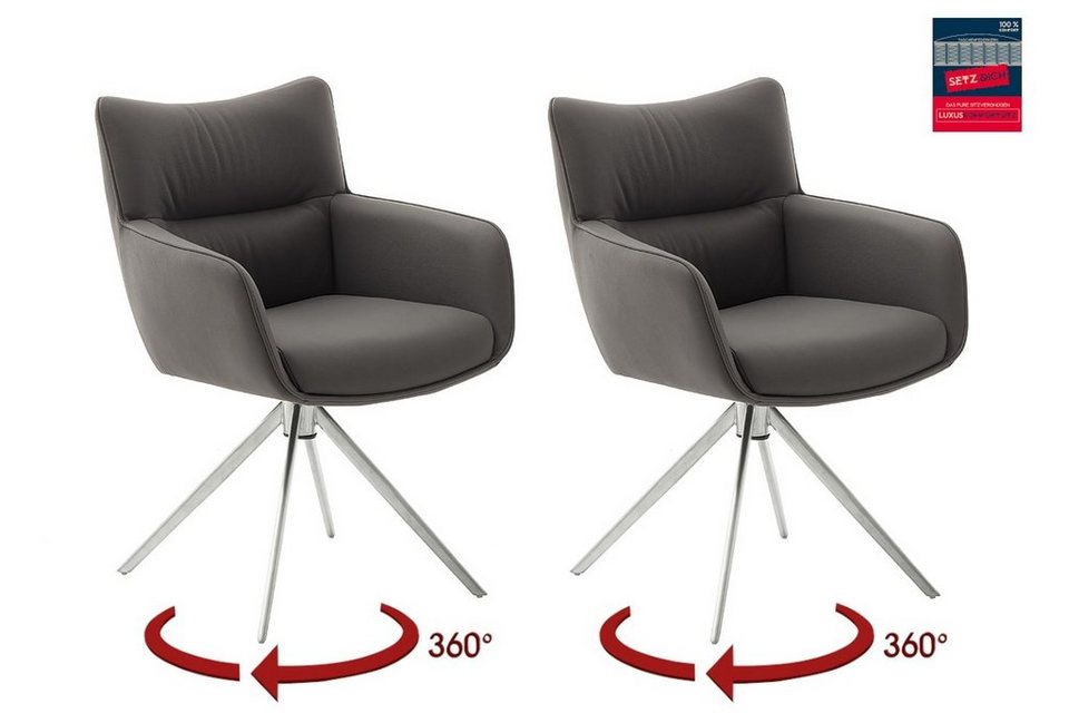 Freiraum Armlehnstuhl Limone 2 2 Er Set 2 Er Set In Anthrazit