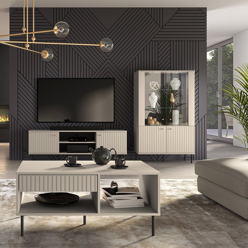 Lomadox Wohnzimmer Set Salou 131 Mega Spar Set 3 St 3 Tlg In