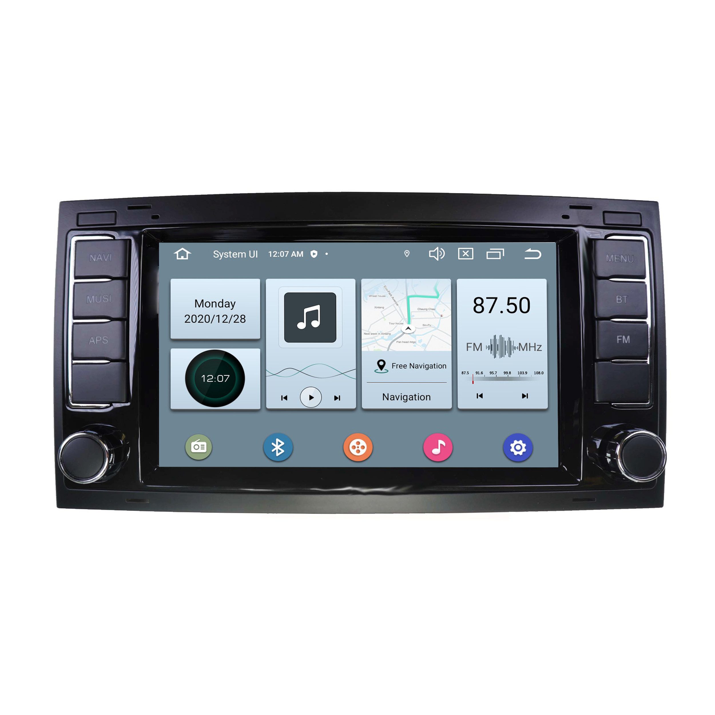 TAFFIO Für VW Touareg T5 Multivan 7"Touchscreen Android Autoradio DVD CarPlay Einbau ...