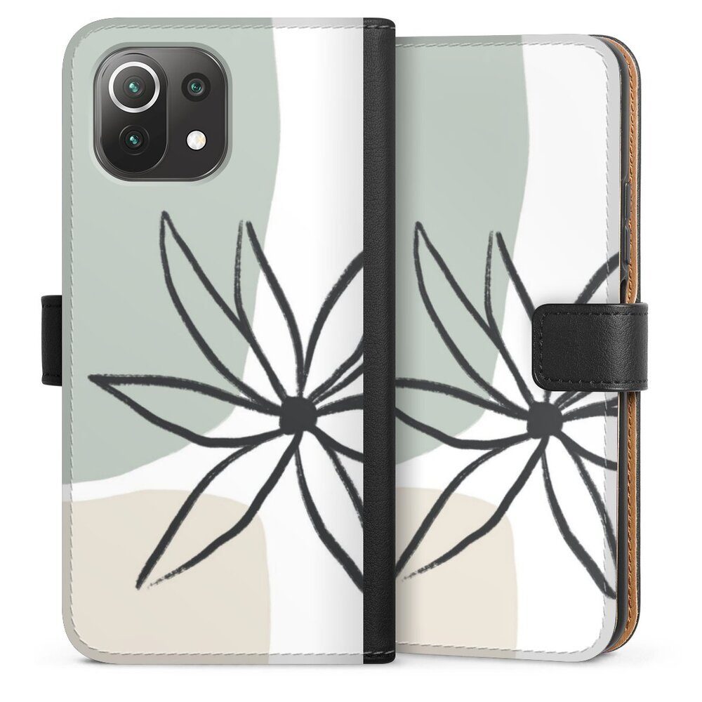 Deindesign Handyhülle Blume Boho Malerei Flower Mint And Cream Xiaomi