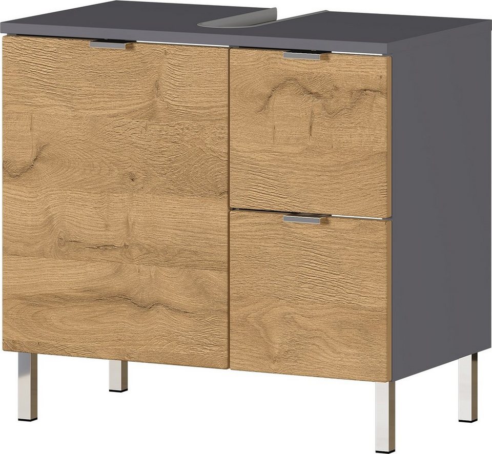 Möbelando Waschbeckenunterschrank 415 Bxhxt 60x56x34 Cm In