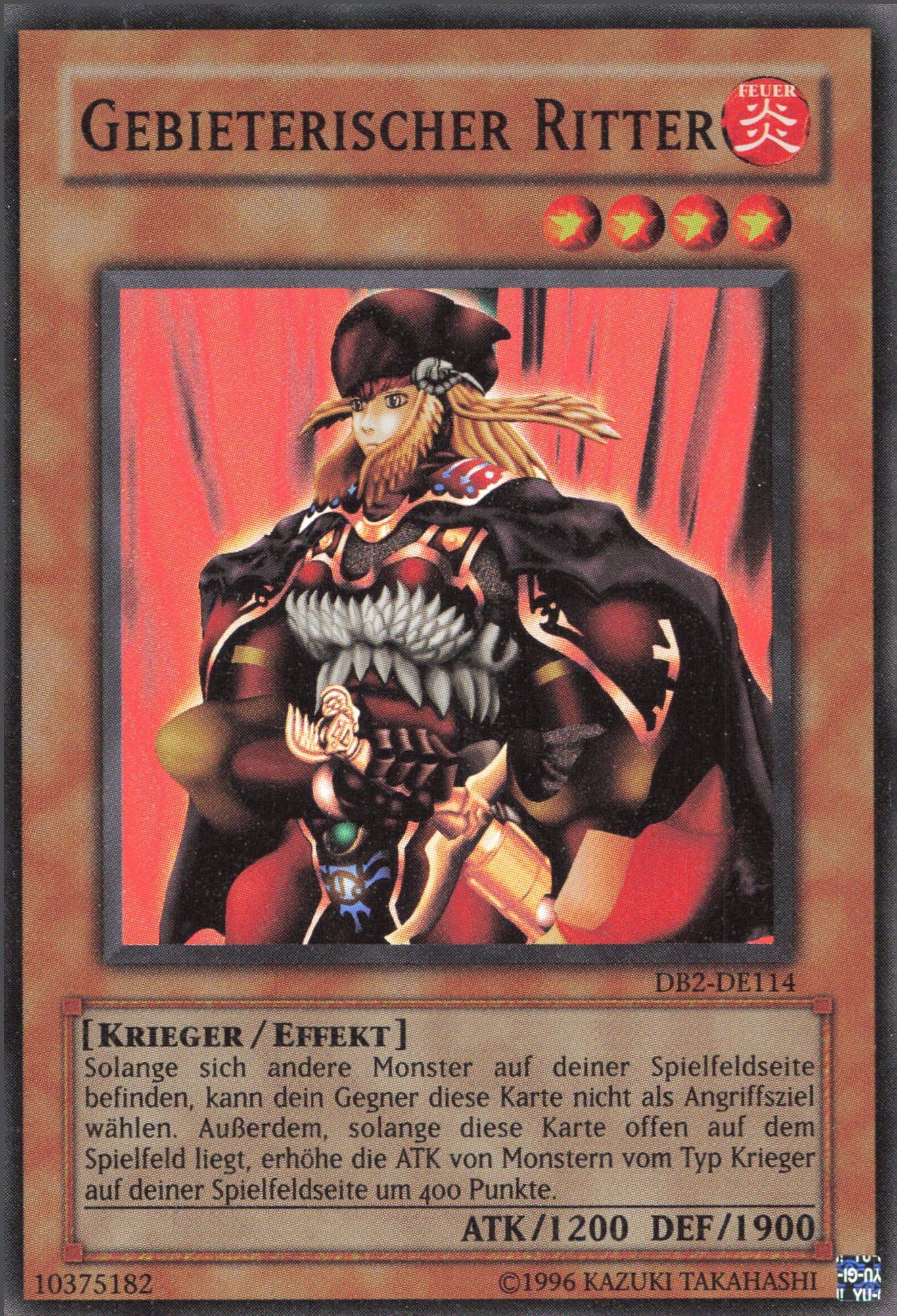 Recollectibles Sammelkarte Yugioh Karte Gebieterischer Ritter Deutsch