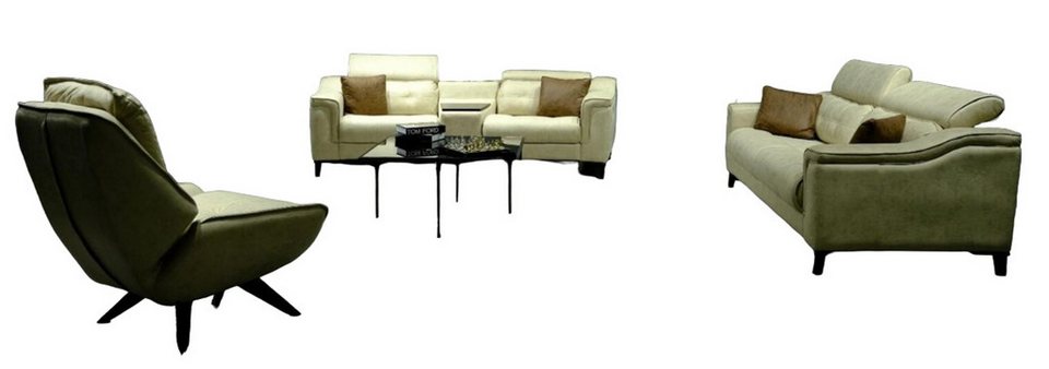 Jvmoebel Wohnzimmer Set Komplette Couchgarnitur Designer 3 Sitzer