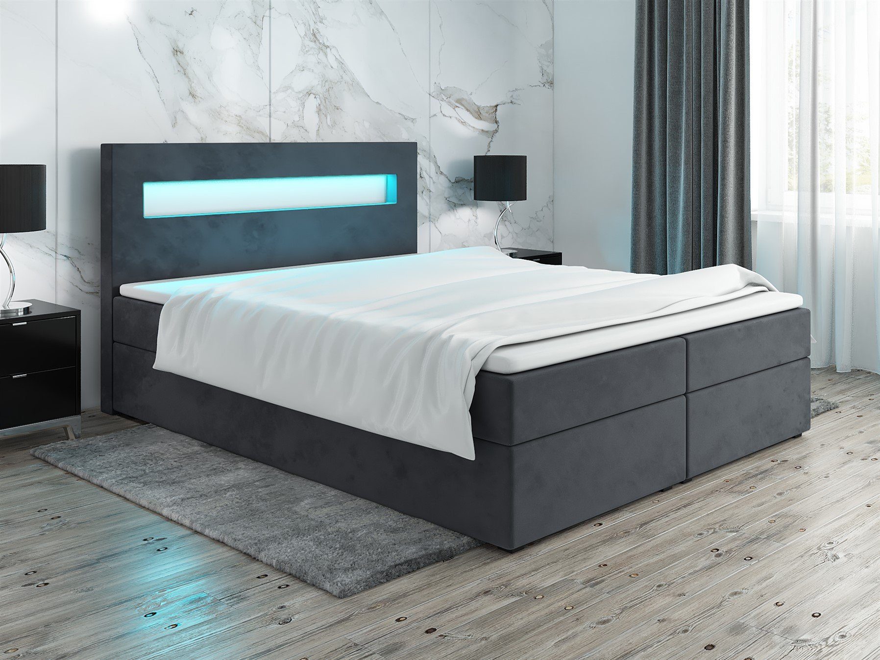 LED Boxspringbetten kaufen » Boxspringbetten mit LED | OTTO