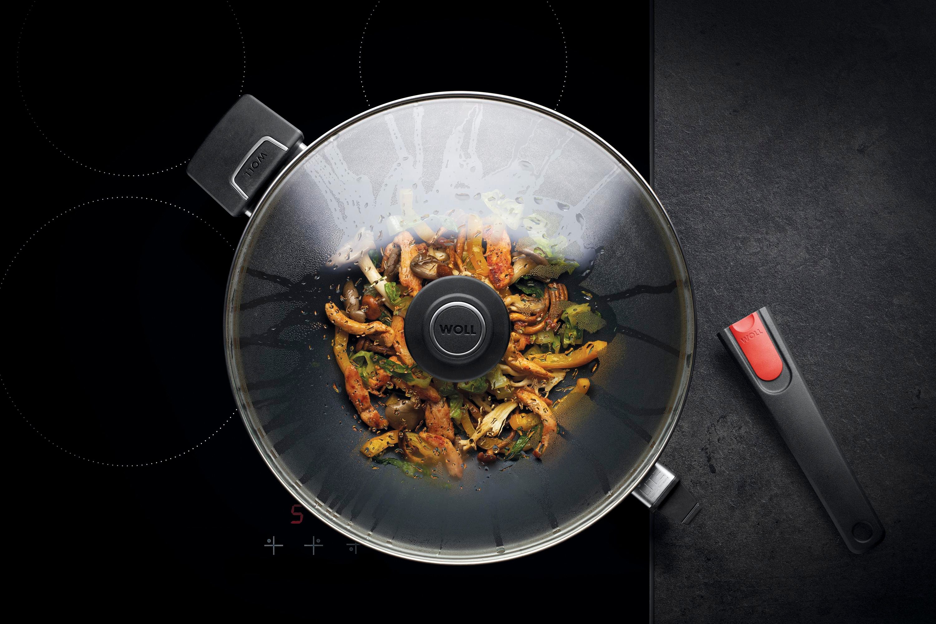 WOLL MADE IN GERMANY Wok Diamond Lite, Aluminiumguss, Ø 34 cm, mit ...