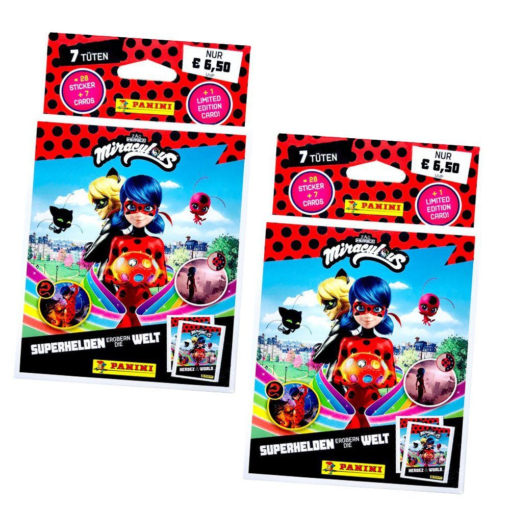 Panini Sticker Panini Miraculous Ladybug Sticker - Superhelden, (Set)