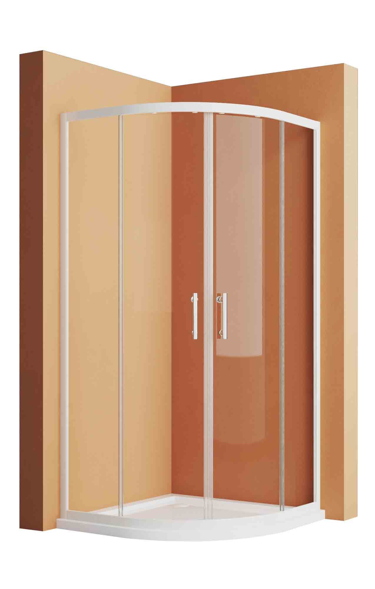Boromal Runddusche 90x90 Radius 55 Cm Duschkabine Viertelkreis