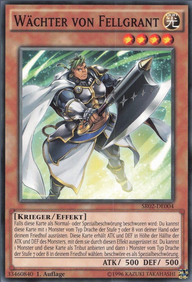 Recollectibles Sammelkarte Yugioh Karte Wächter Von Fellgrant Deutsch